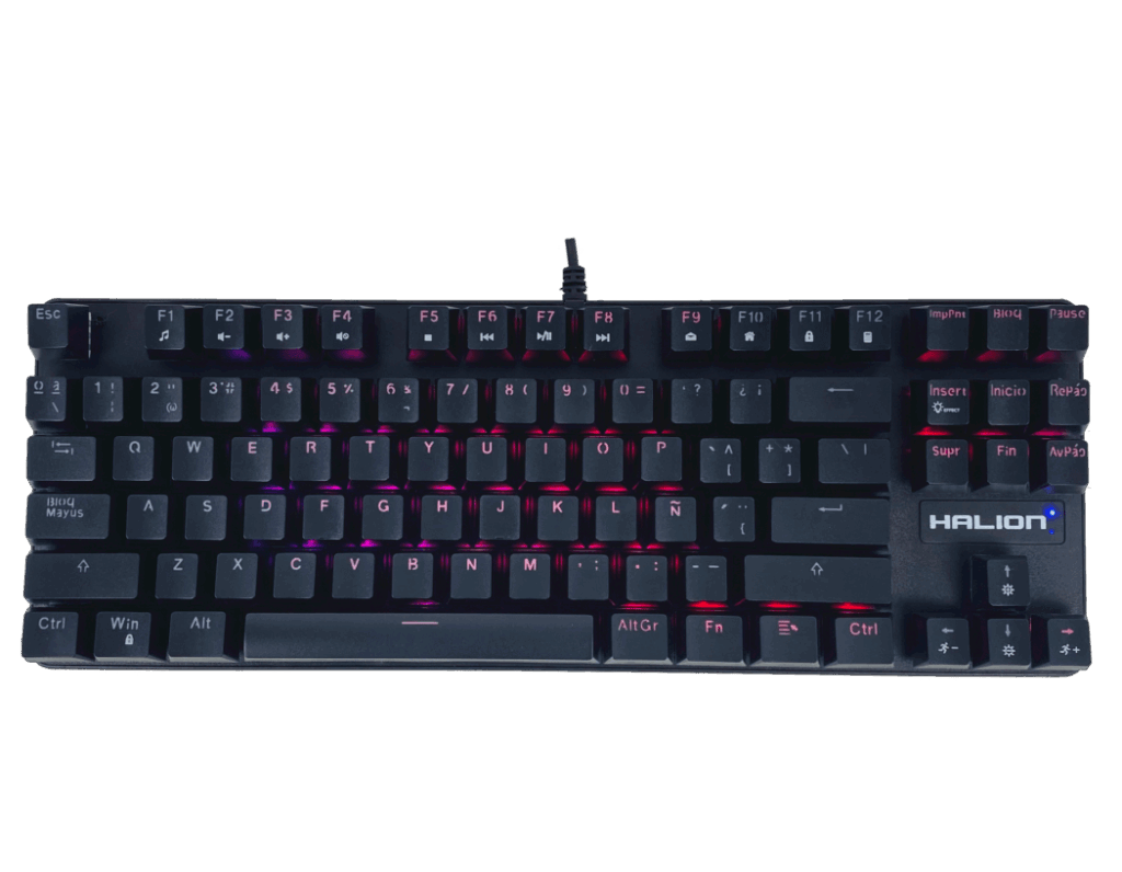 TECLADO GAMER HALION HA-KG848 CLIPPER, MECANICO RGB - AVM Inversiones